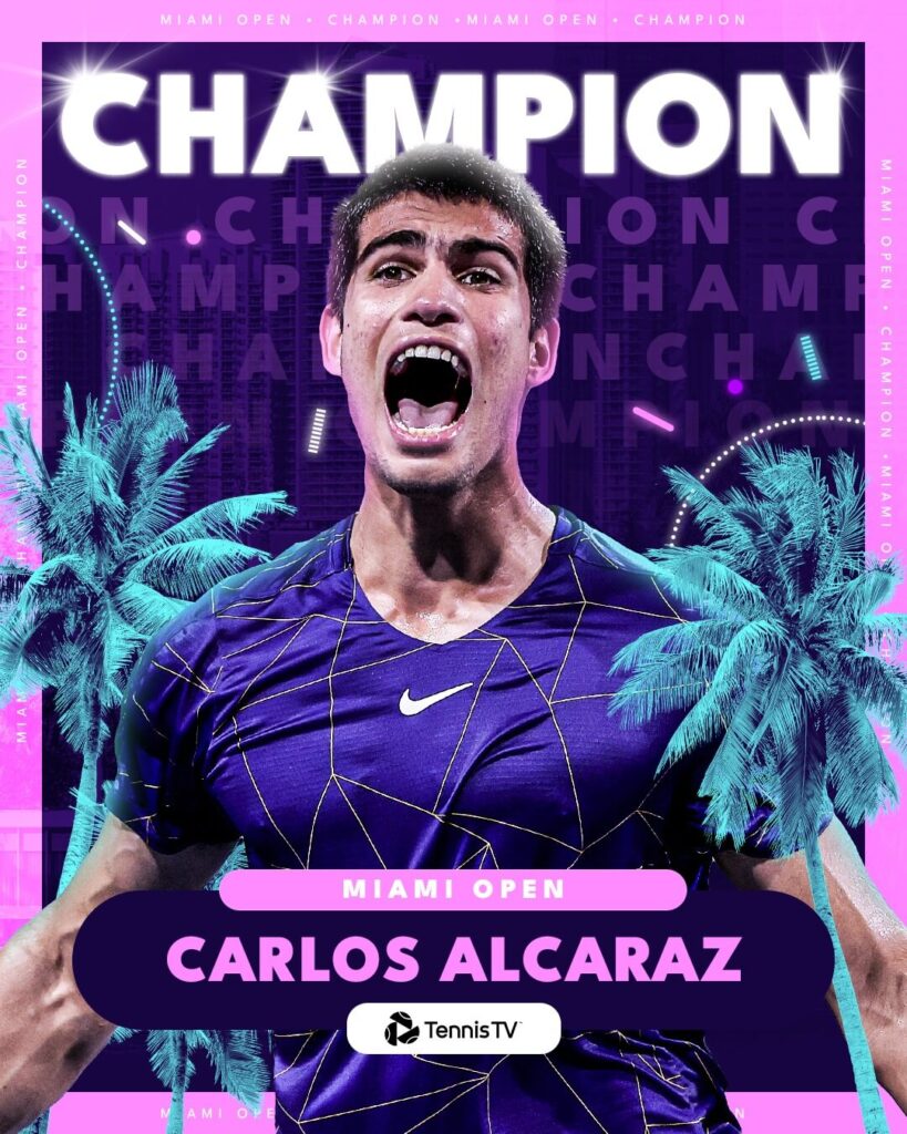 Carlos Alcaraz Est Le Plus Jeune Vainqueur Du Masters De Miami Open ...